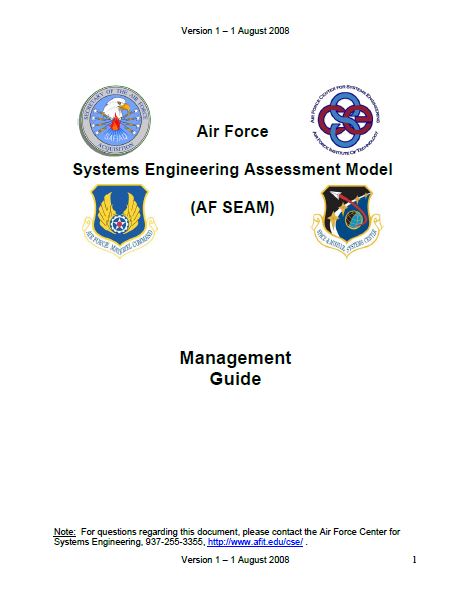 Air Force Systems Engineering Assessment Model | SE Goldmine